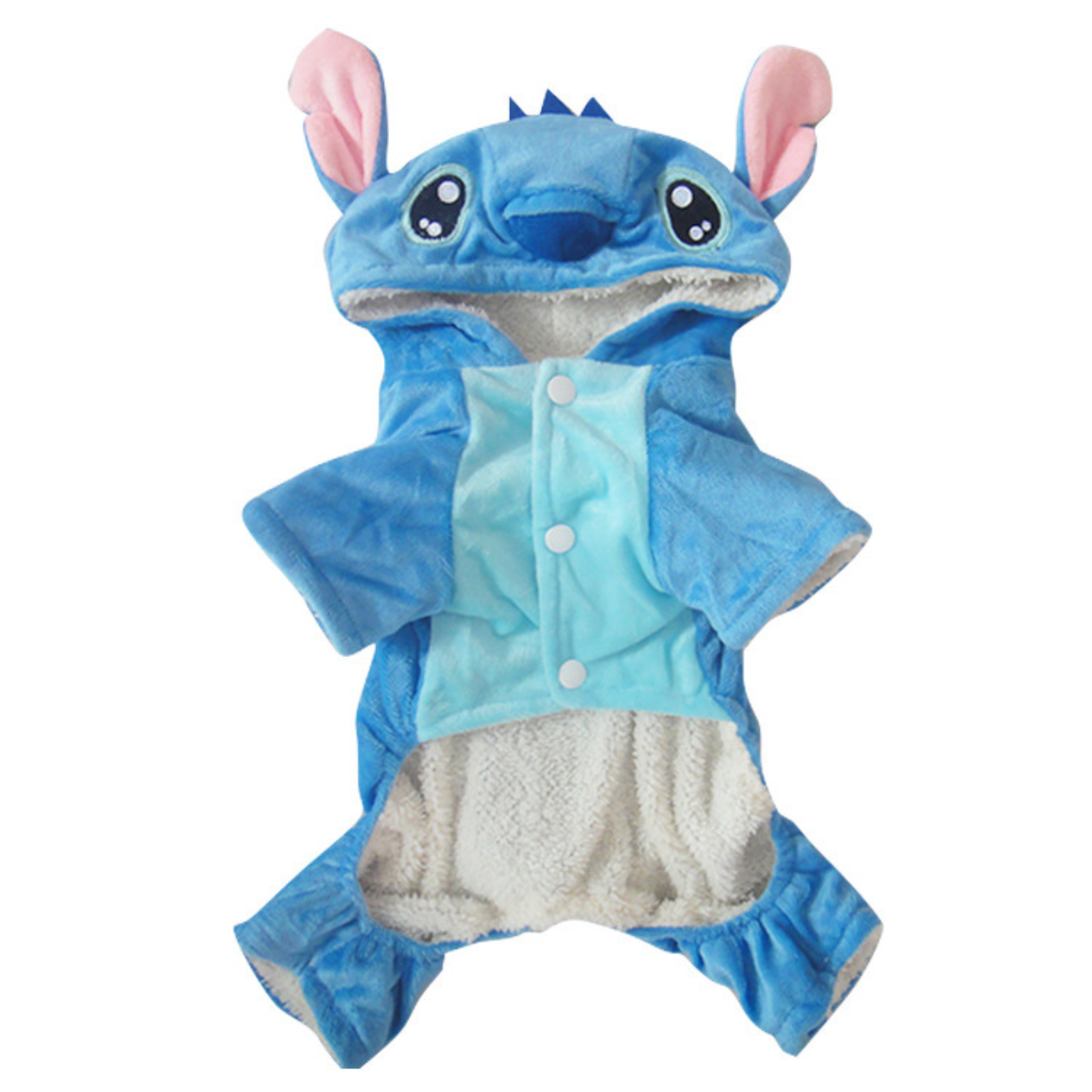 Z-YQL - Disfraz para perro gato tiburón traje mascota pijama chamarra con capucha fiesta Halloween Navidad animal pattern unisex size M Chest Girth 40CM Back Length 30CM blue 140G One pet clothes