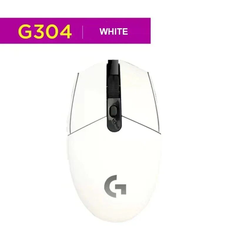 G304 Беспроводная игровая мышь Logitech Ligthspeed Hero, датчик 12K, 12000 точек на дюйм, 6 программируемых кнопок, совместимая версия без драйвера, ПК