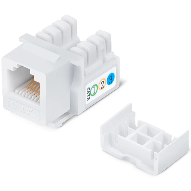 KJ-RJ12-90 Модуль Cabeus Degree (вставка) Keystone Jack, RJ-12(6P6C), угол 90 градусов, 110 IDC