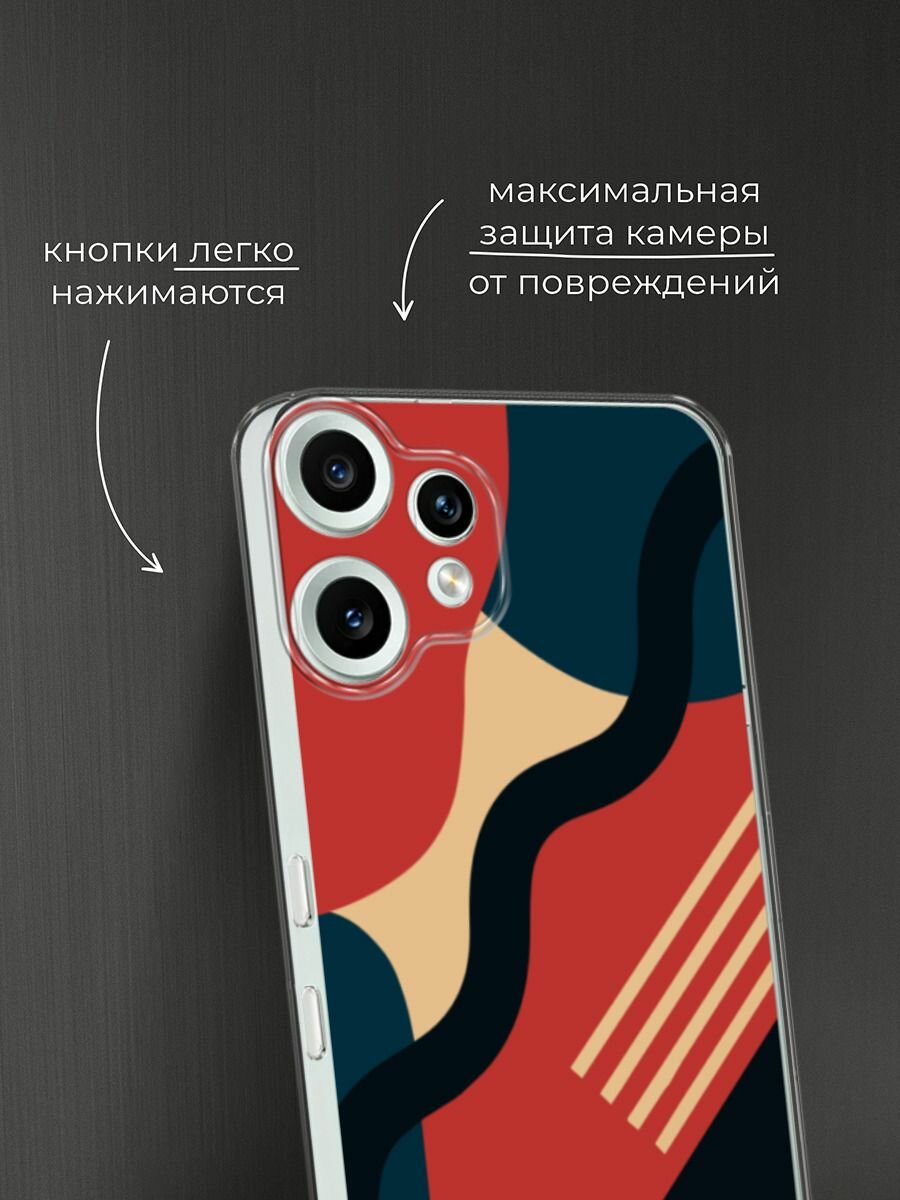 Чехол на CMF Phone 2 Pro / CMF Фон 2 Про с принтом Абстрактные линии — фото 1