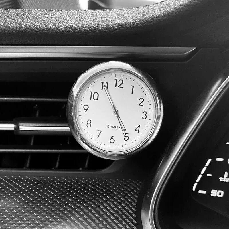 Автомобильные часы со светящимся в темноте дизайном «Звездное небо», электронные часы для салона автомобиля, часы на