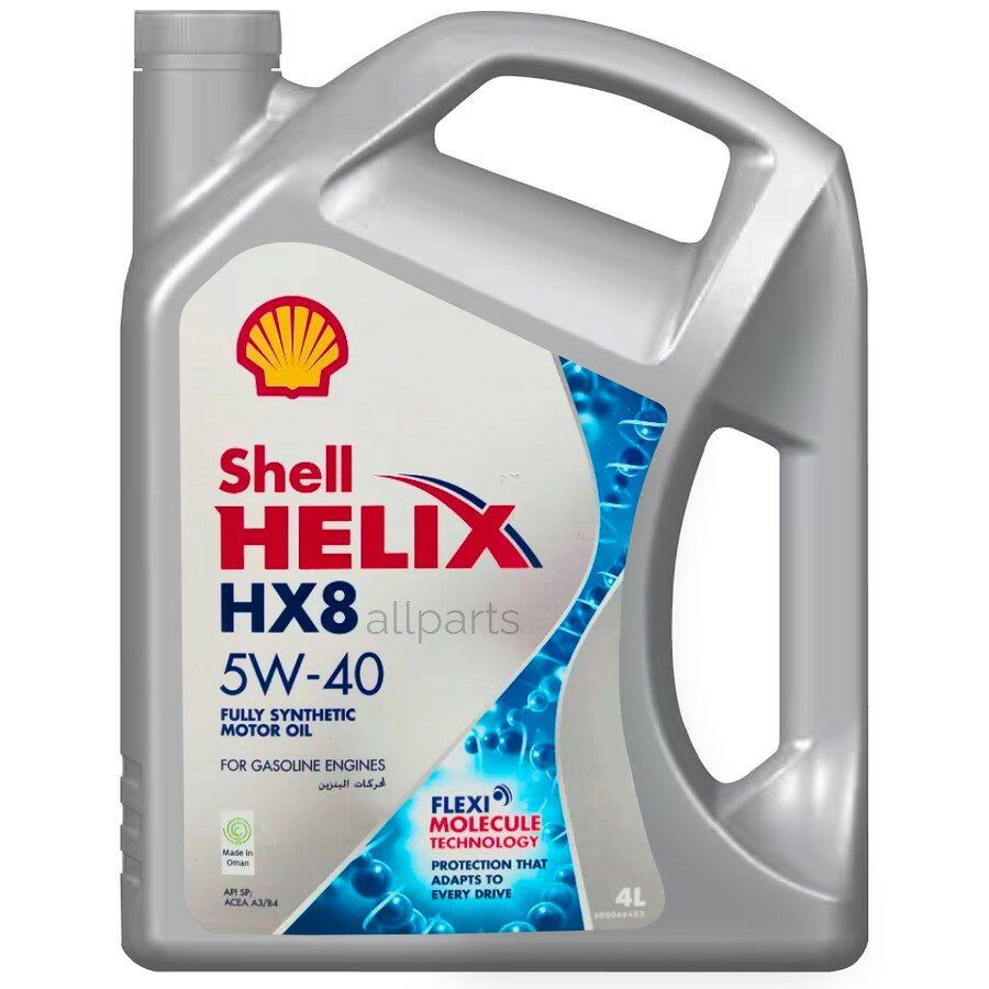 SHELL 550061576 Моторное масло Shell Helix HX8 5W-40 кан. 4 л
