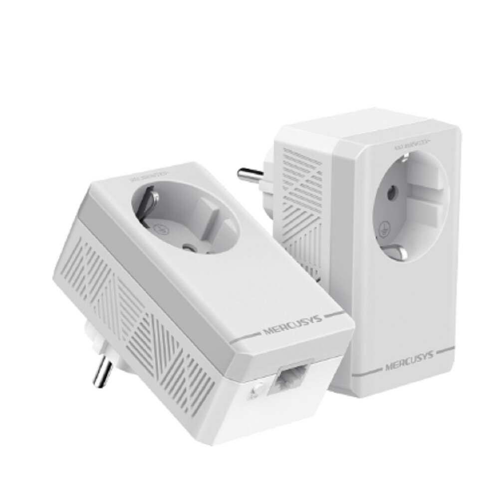 Mercusys MP300P KIT AV600 Комплект Powerline-адаптеров со встроенной розеткой