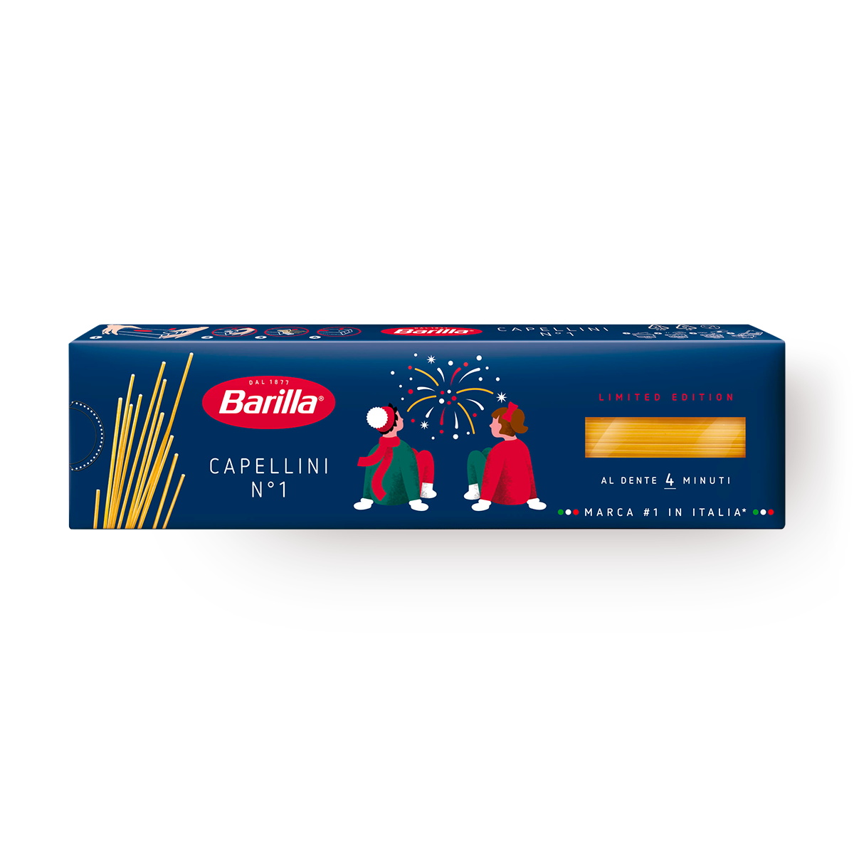 Макароны Barilla Capellini №1, спагетти, из твердых сортов пшеницы, без добавок, 450 г