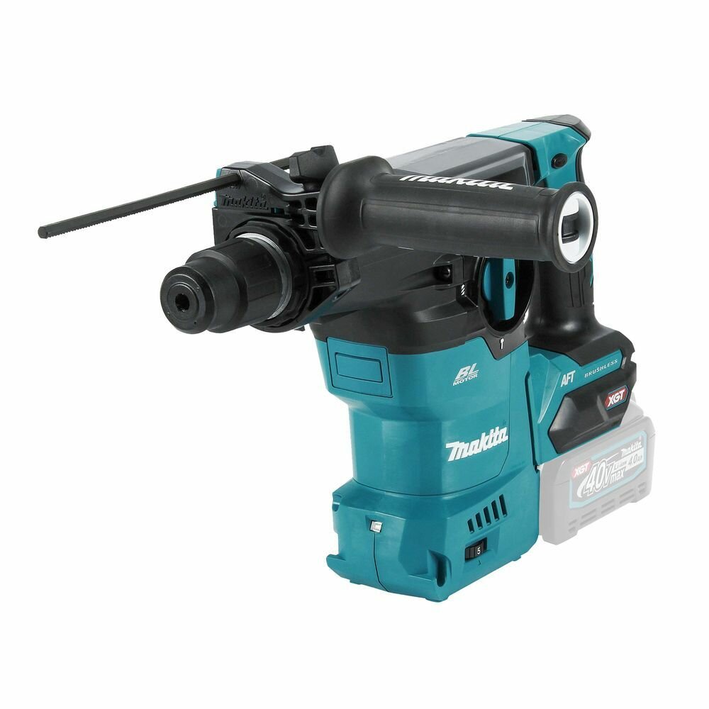 Аккумуляторный перфоратор бесщеточный MAKITA HR008GZ02 без аккумулятора и ЗУ, 40В, Li-ion, 3 режима, 3.9Дж, 0-4500 уд/мин, 5.2кг, подсветка, AVT, AWS, XGT
