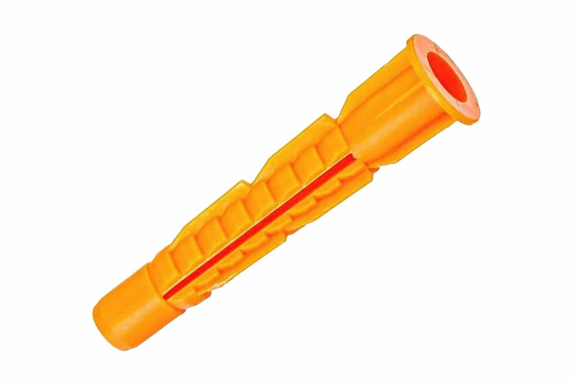 Дюбель трёхраспорный жёлтый 6х42 с бортиком, пластик "МастерБолтиков" (100 шт)