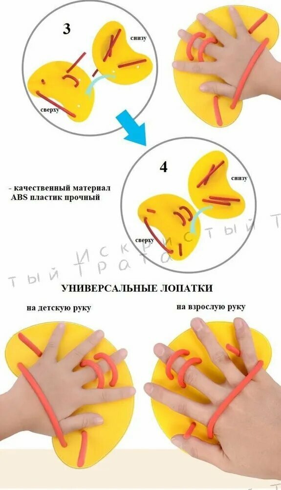 Лопатки для плавания — фото 1