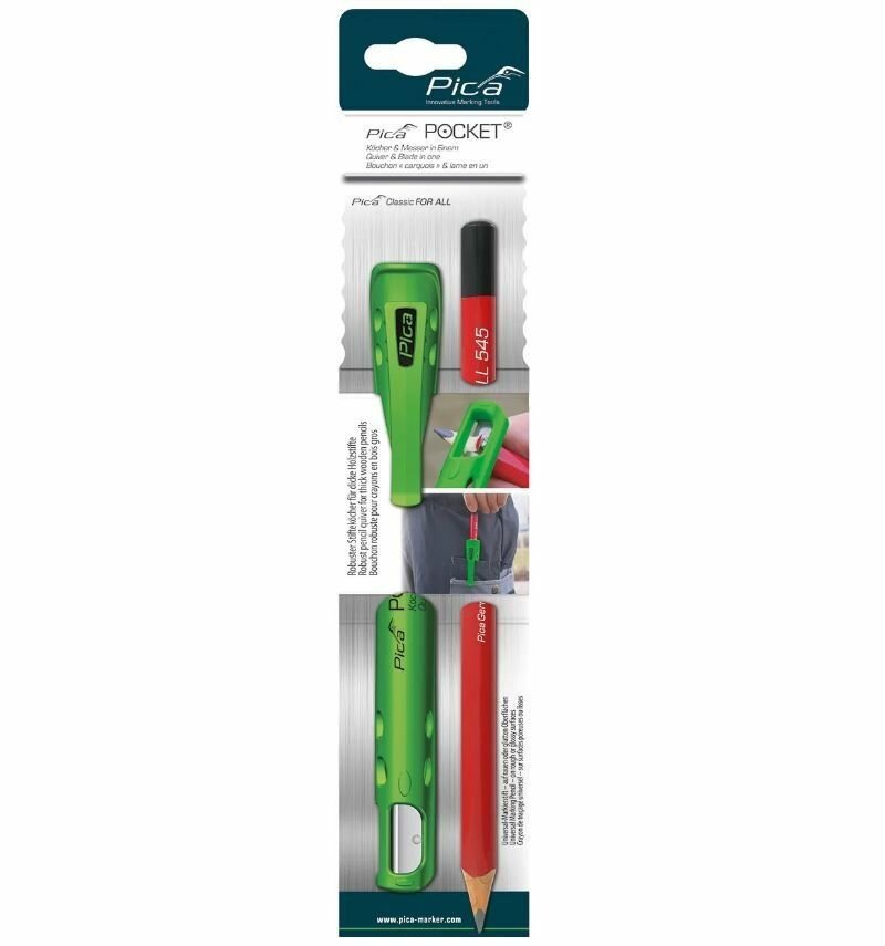 PICA-MARKER 505/04 Набор точилки Pica Pocket и карандаша Black