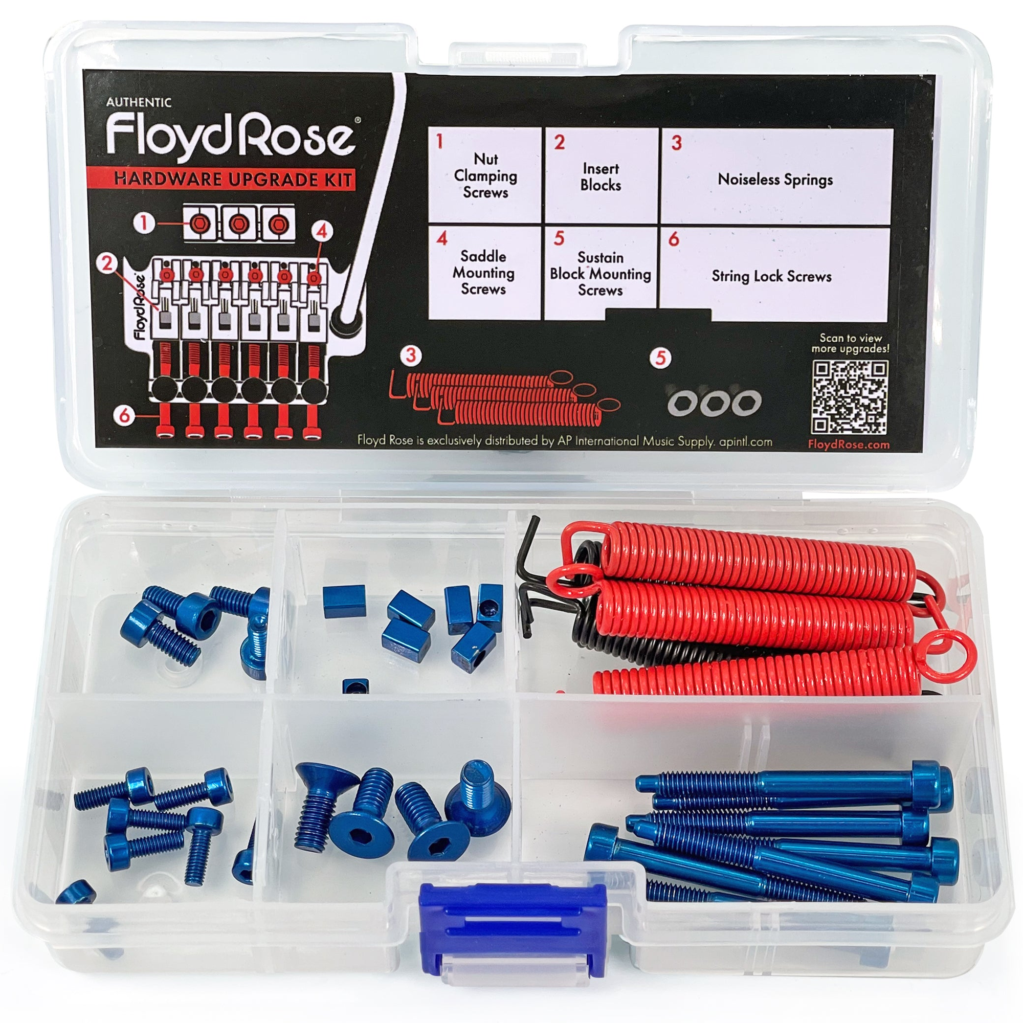 Комплект для модернизации FLOYD ROSE FRUK1-SS-BL HARDWARE UPGRADE KIT - ST. STEEL, BLUE