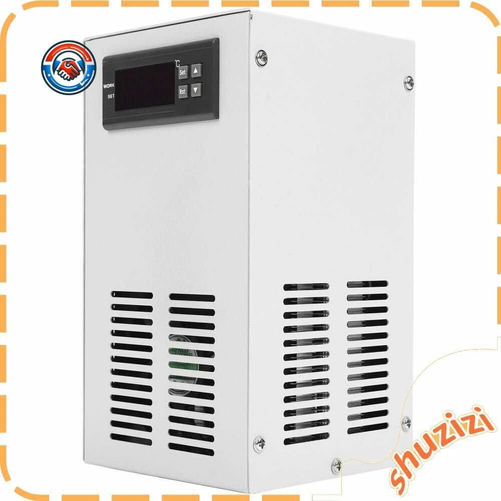 Тихий электронный охладитель для аквариума 20-30 л, компактный чиллер с насосом и термодатчиком, постоянная температура для пресной и морской воды, подходит для креветок, растений, медуз и декоративных рыб