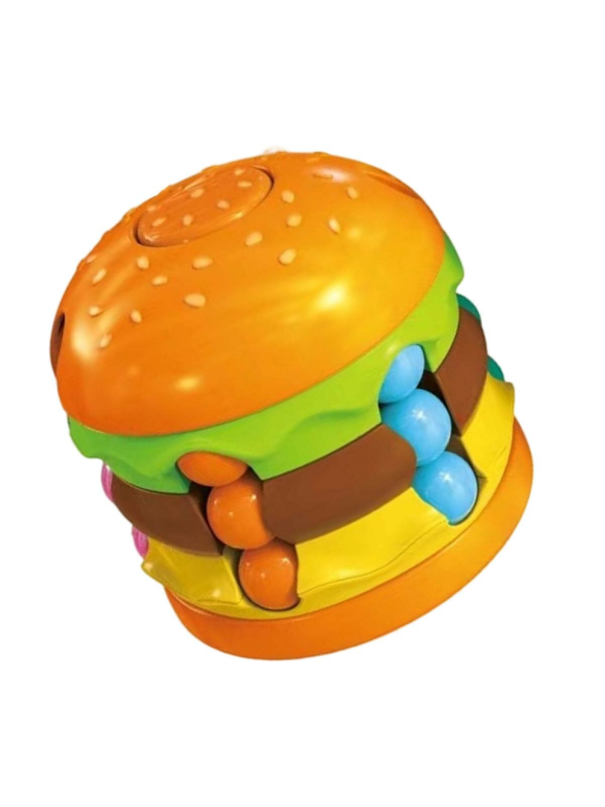 Прядильщик Кубиков Бургера Фри для улучшения Фокусировки из Пластика ABS Для Облегчения сдвг