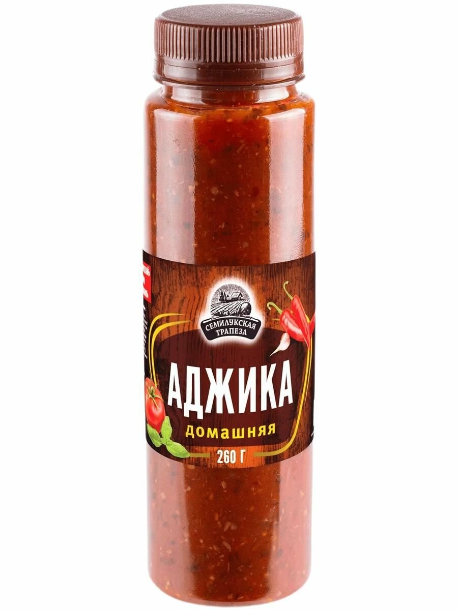 Семилукская трапеза Аджика Кавказская жгучая, 260 грамм