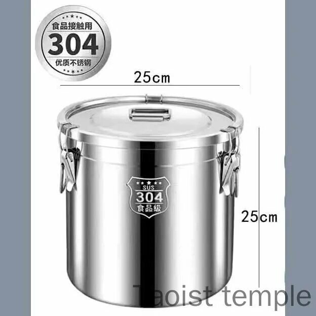 Кадка для засолки, Нержавеющая сталь, 12 л, диаметр 25 см