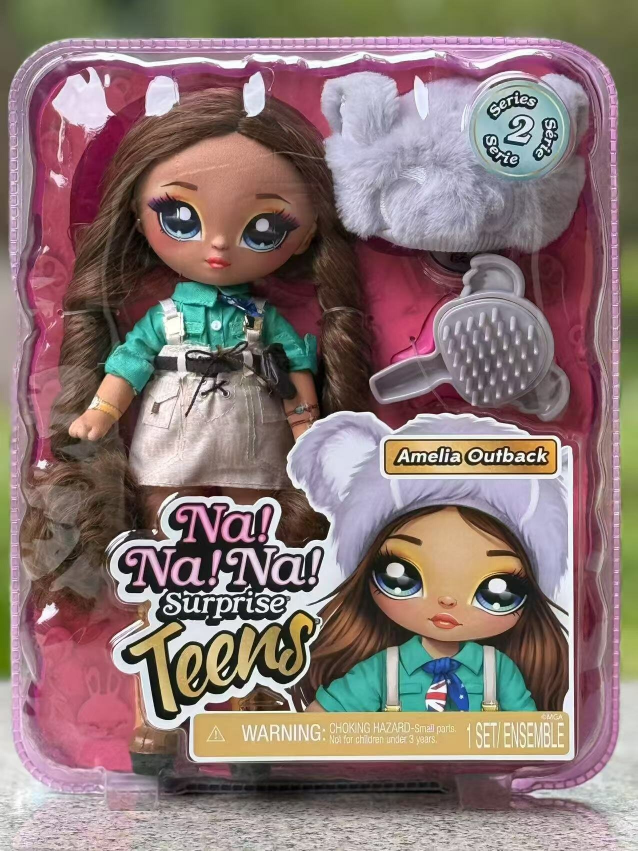 MGA Na! Na! Na! Surprise Teens Alaska Frost / Коллекционная модная мягкая кукла, черные волосы