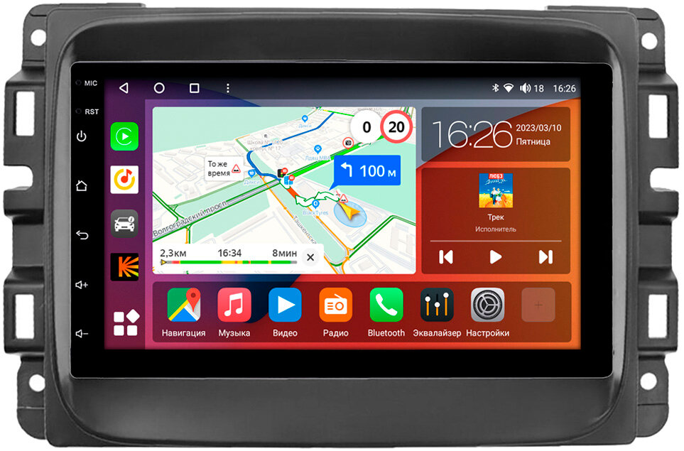 Штатная магнитола Dodge RAM IV (DS, DJ) 2013-2019 (авто без экрана) Canbox EVO 5821-RP-11-684-217 Android 14 (4G-SIM, 6/128, DSP, QLed, AI, 360) (173х