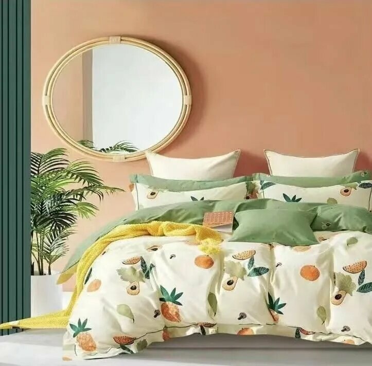Комплект постельного белья Sweet HOME Textile, люкс-сатин, 100 % хлопок, 200x230 см