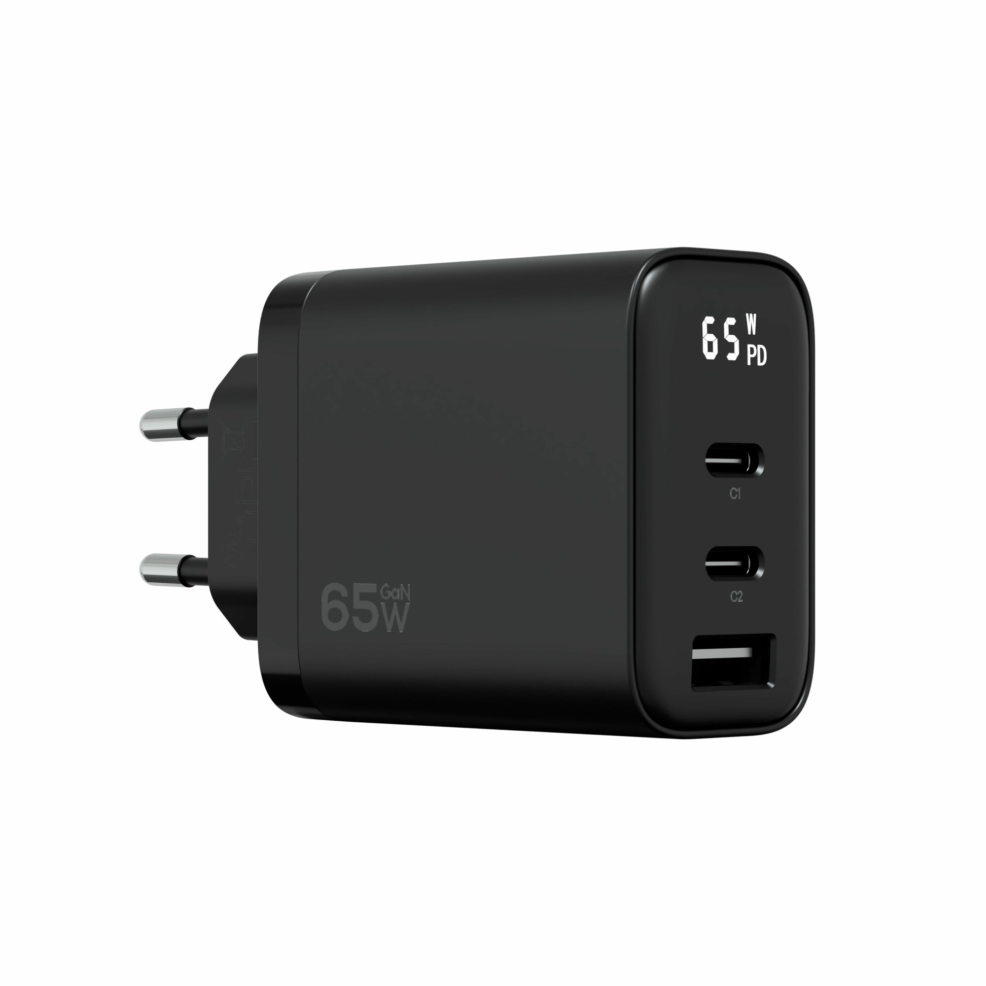 Блок адаптер Type-C с быстрой зарядкой 65W