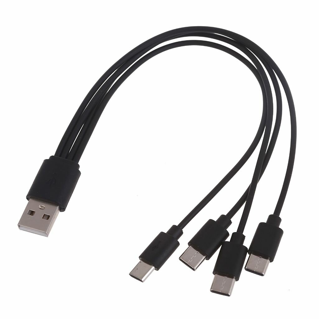 Кабель для зарядки от USB до type c -один на четверых