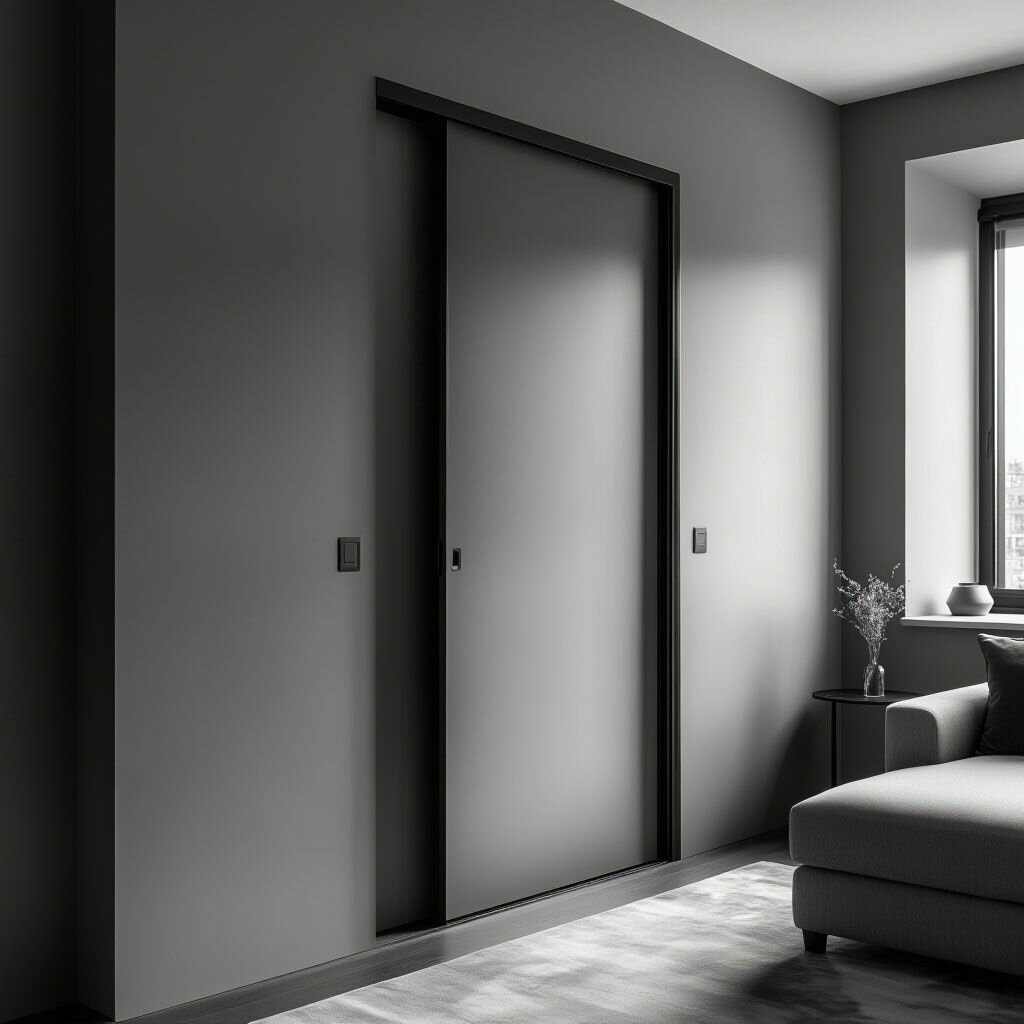 Комплект для раздвижных дверей, верхняя направляющая 2м, нижняя направляющая 1м, два ролика с доводчиками, полный комплект Armadillo SET 2