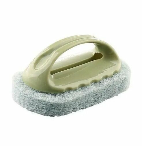 Губка с пластиковой ручкой для чистки ванны, раковины, унитаза, кухни, мытья посуды.