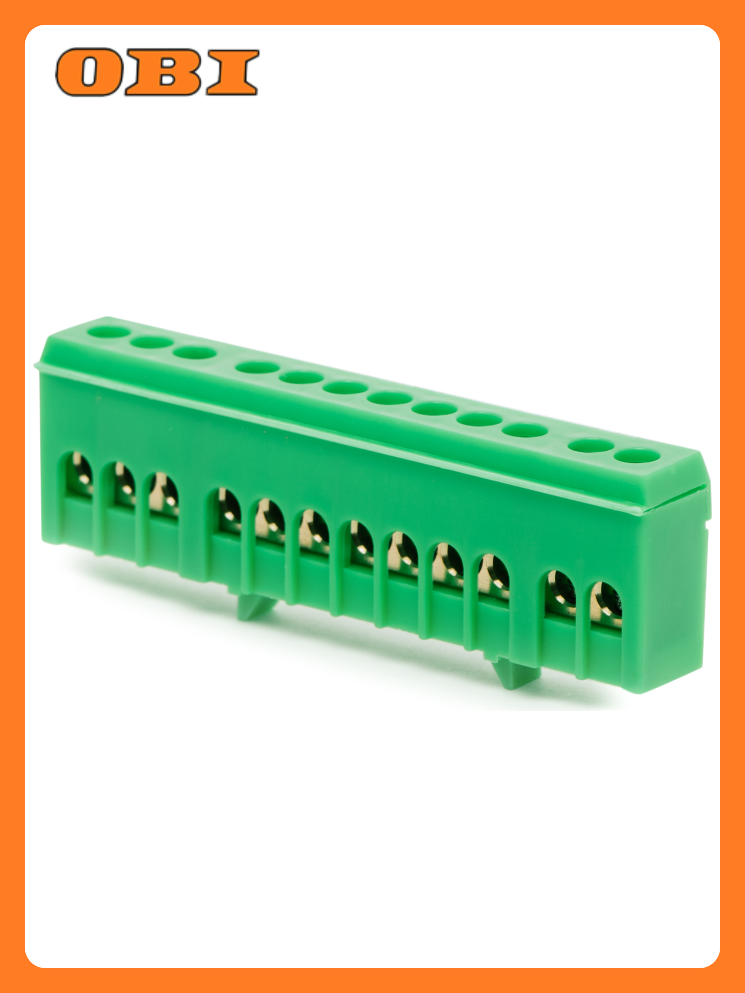 Шина нулевая PE земля REXANT на корпусных изоляторах 12ГР 6X9