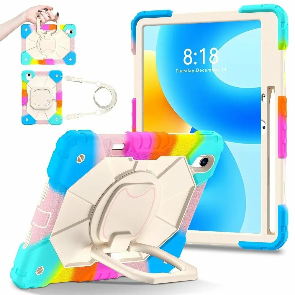 Чехол Для Huawei MatePad 11.5' S (2024) , MatePad Air / Хуавей Мейт Пад Эир 11.5 дюймов (2023) Вращающаяся на 360 градусов подставка защитный , с гнездом для ручки и плечевой ремень