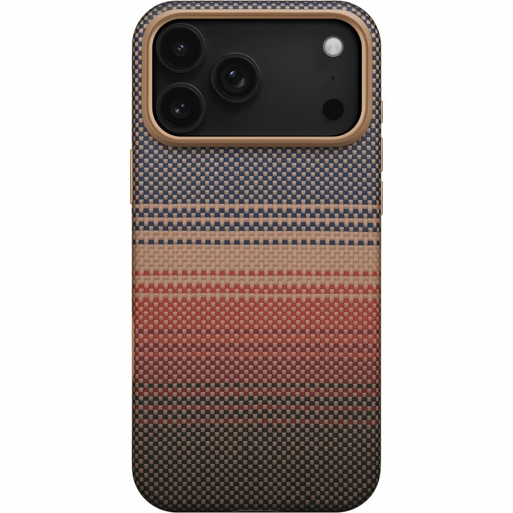 Противоударный чехол Pitaka Aramid UltraGuard Case для iPhone 17 Pro, Sunset KI1702BP