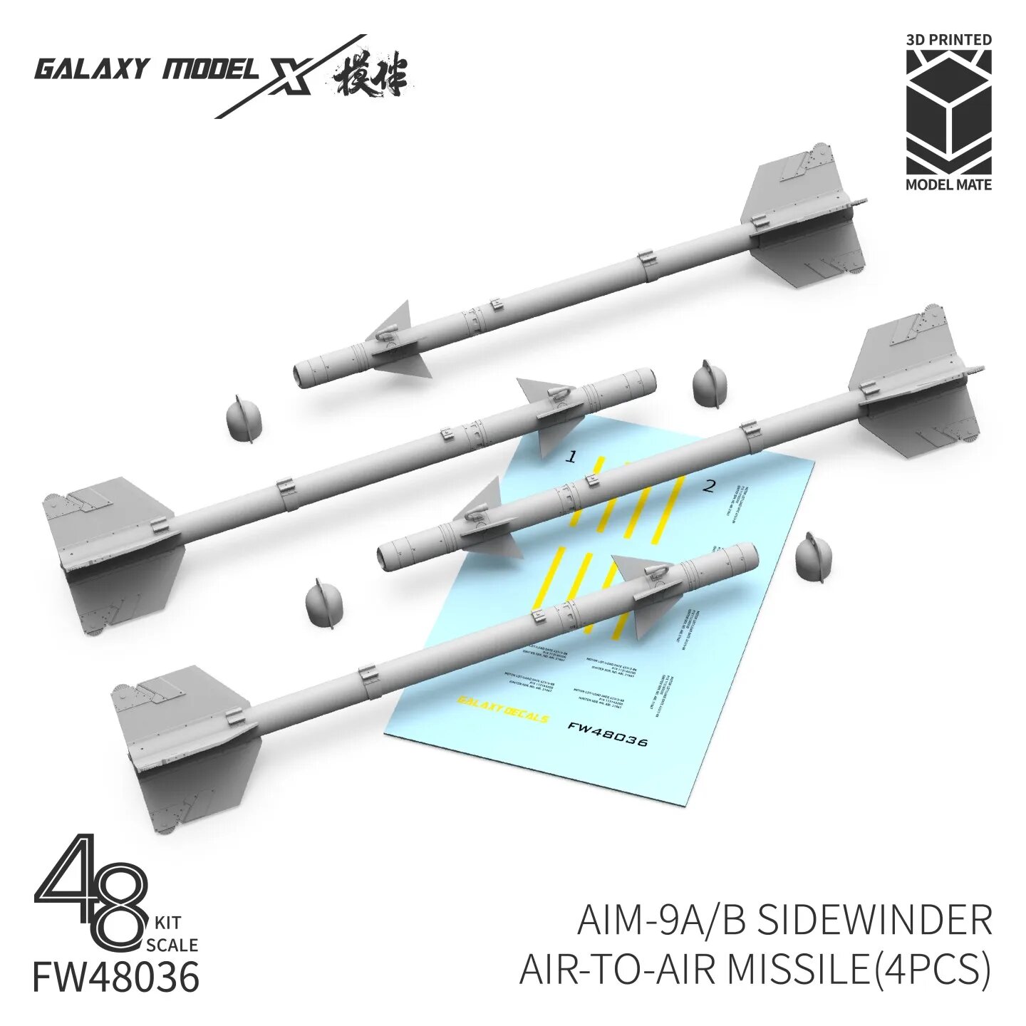 Galaxy Model AIM-9A/B Sidewinder 1/48 FW48036