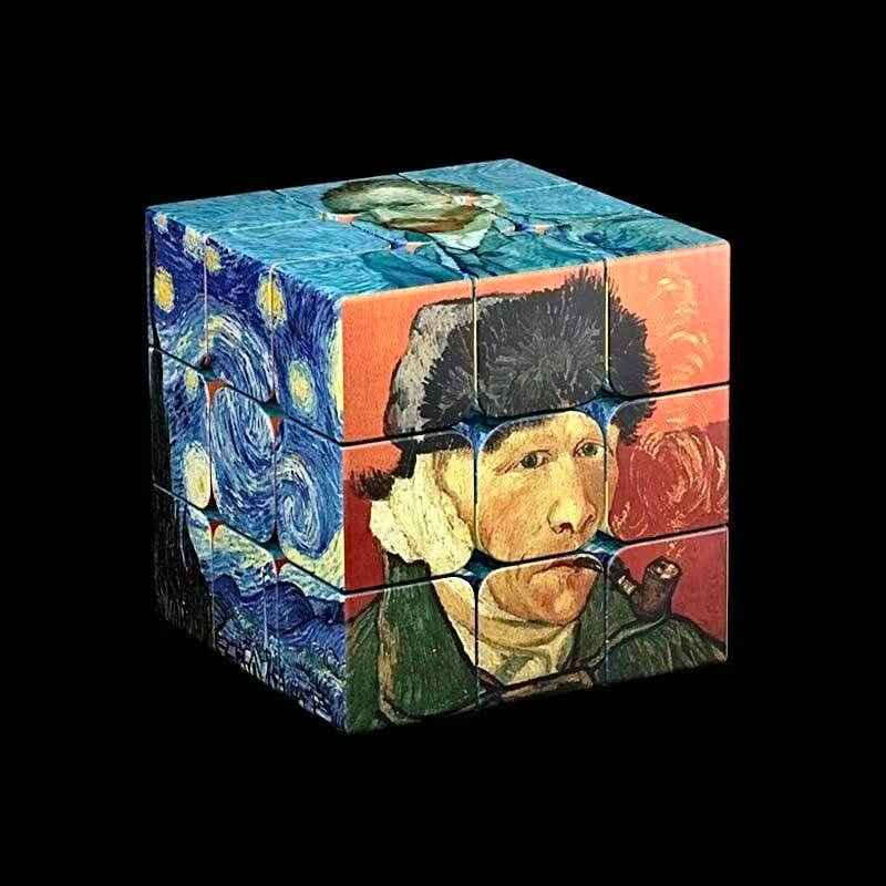 Кубик Рубика 3 порядка Ван Гога, художественный кубик с картинами, развивающая игрушка и декор интерьера