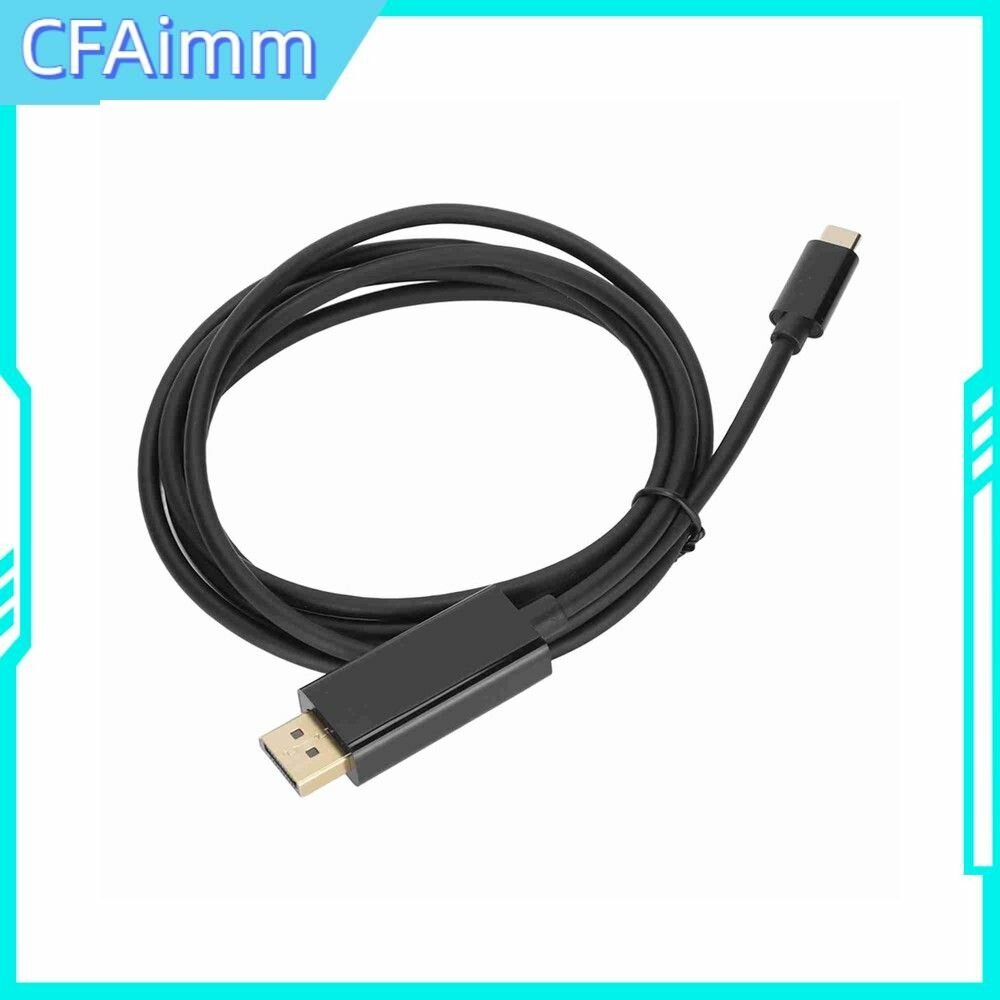 Кабель Type C to Displayport, позолоченный, 4K, длина 5.9 футов, для ТВ и ПК