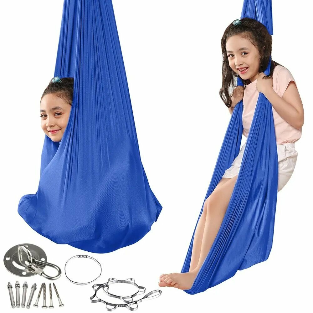 Гамак для сенсорной стимуляции детей, 280x150 см, из прочного полиэстера