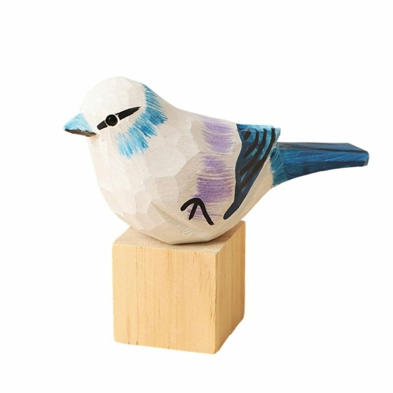 Резная фигурка птицы из липы