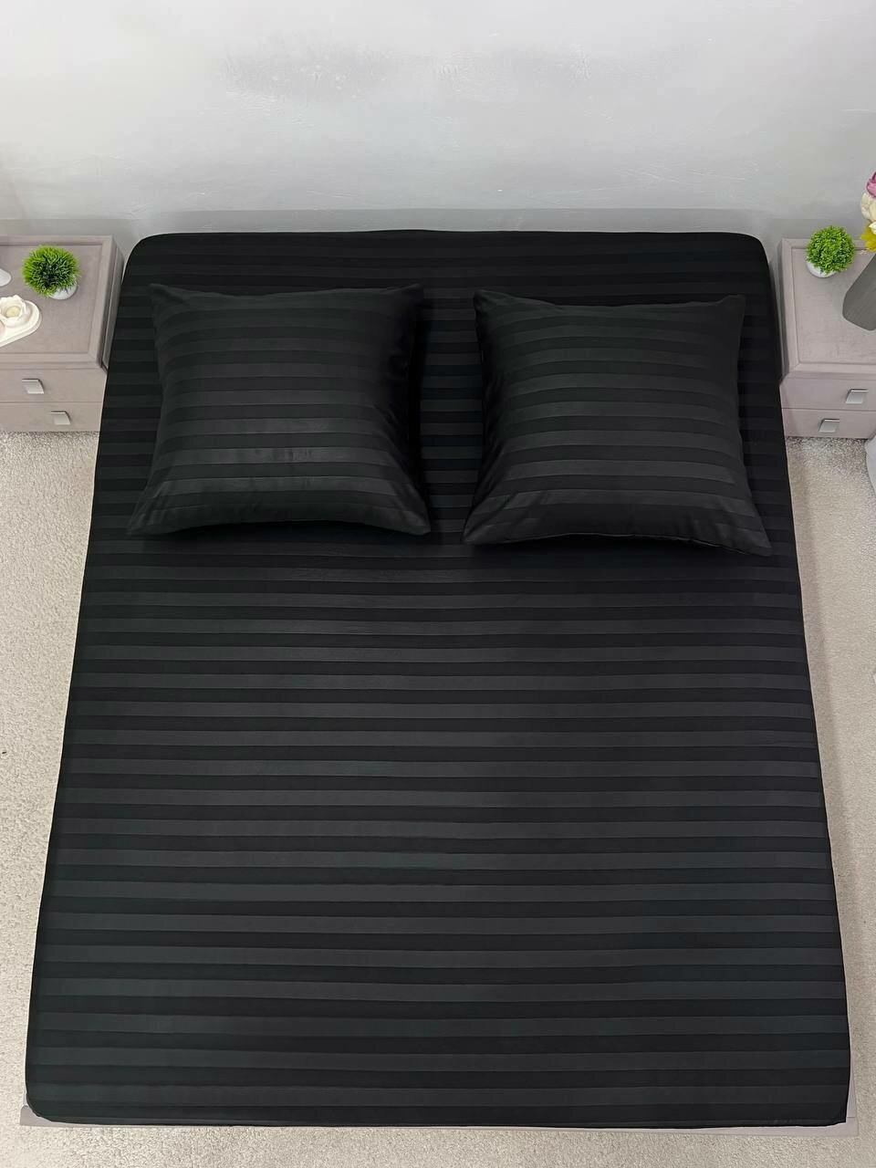 Kerimov GROUP простынь на резинке 120х200х20, хлопок 50% полиэстер 50%