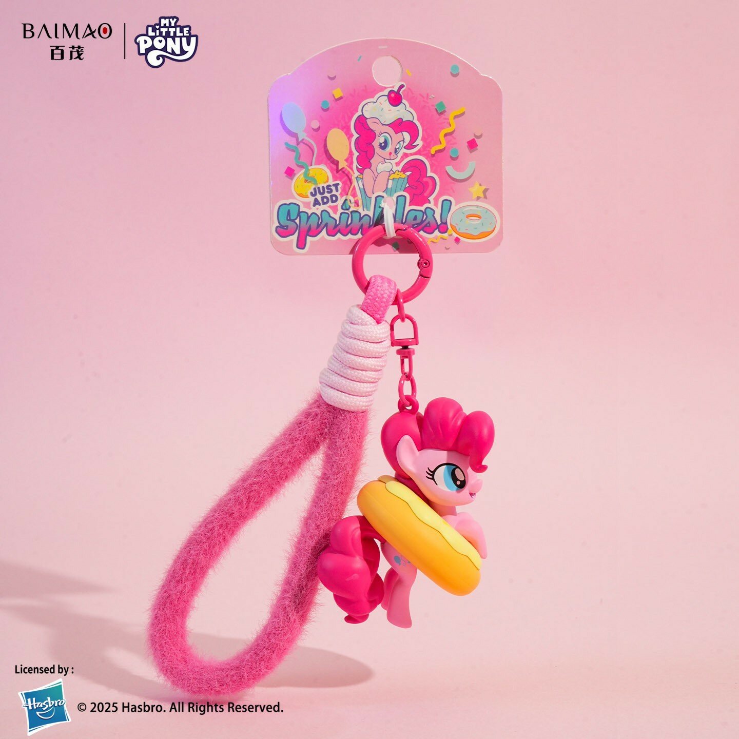 Изысканный брелок с помпоном My Little Pony для девочек, милый брелок в виде куклы Твайлайт Спаркл для рюкзака, подарок в честь Года Лошади.