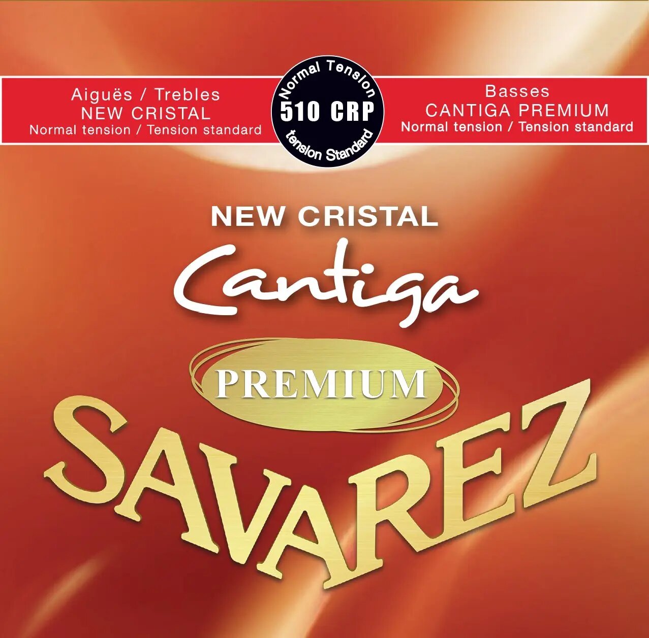 Струны для классической гитары Savarez "New Cristal Cantiga", нейлоновые, серебристые