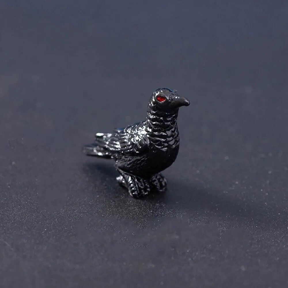 Фигурка декоративная Ворона, высота 4 см