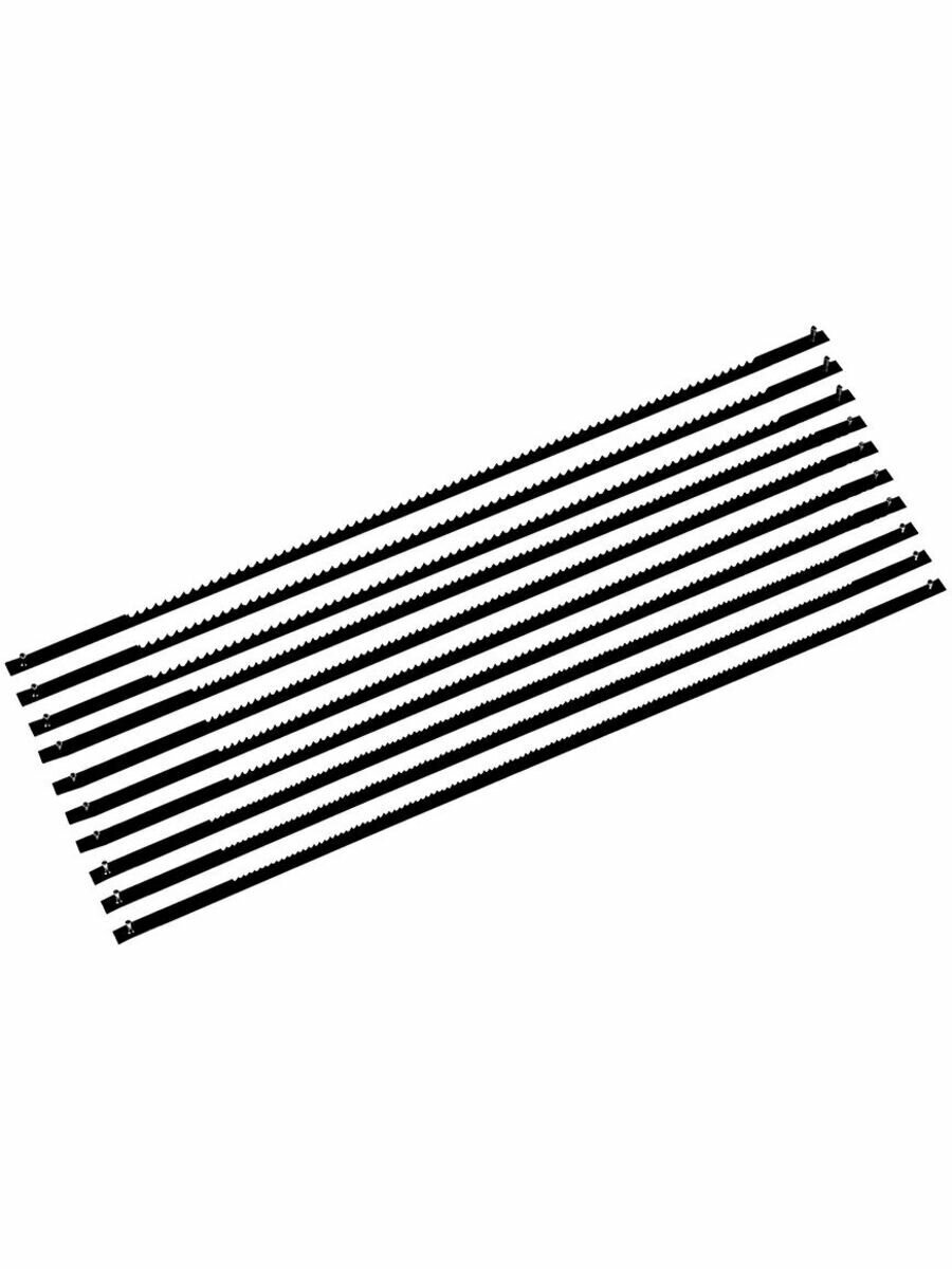 Полотна для лобзика по дереву, 170 мм, упаковка 10 шт, блистер кобальт 917-629