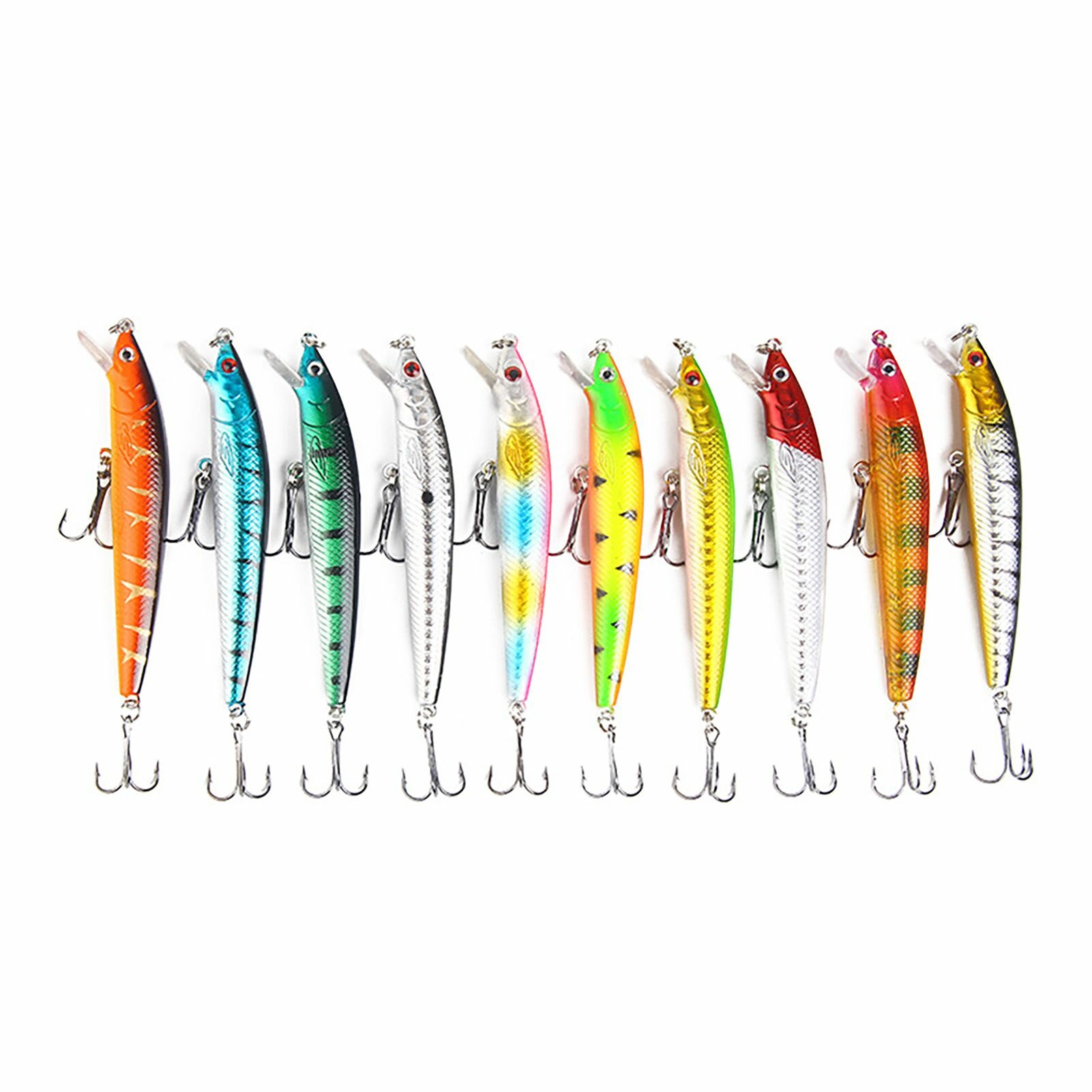 10 шт. твердые рыболовные приманки ABS, искусственные наживки для ловли рыбы, водная глубина 100 г