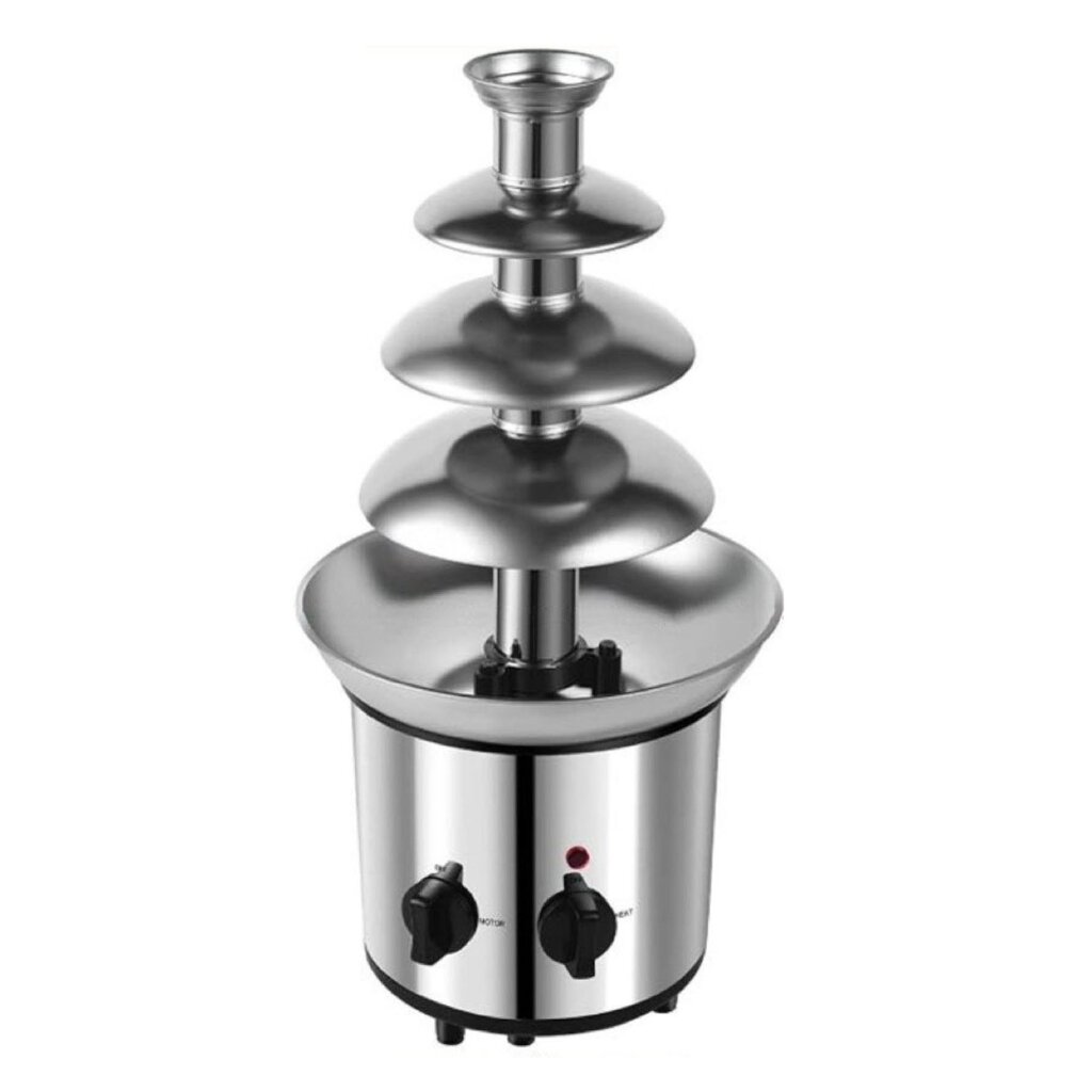 Rotating Chocolate Fondue Fountain Machine for Cafes and Special Occasion Use