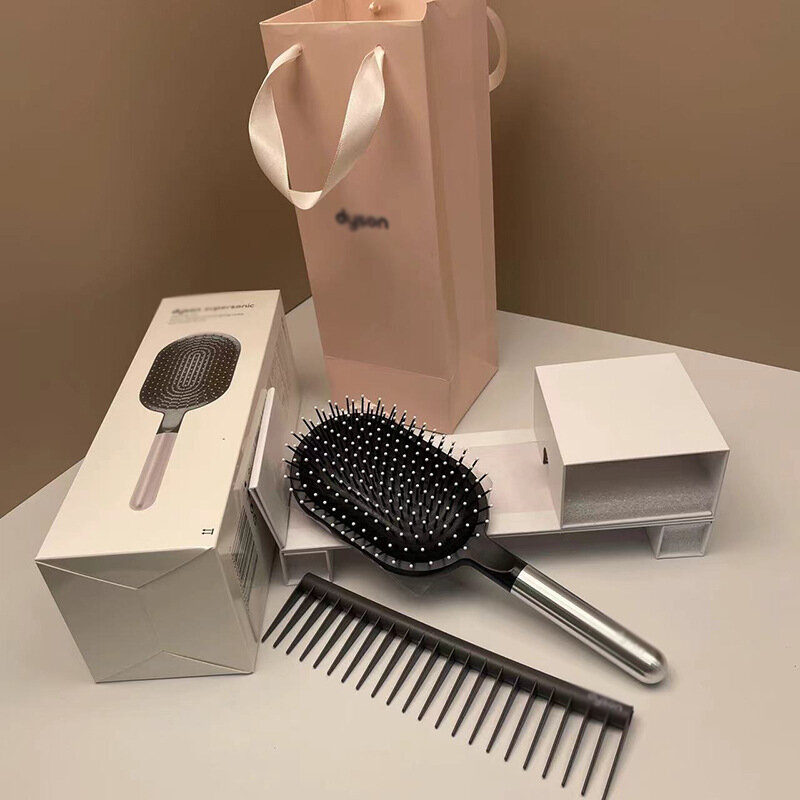 Расческа Dyson Style Cushion Comb, широкозубая расческа, антистатическая массажная расческа, набор в подарочной коробке, праздничный подарок