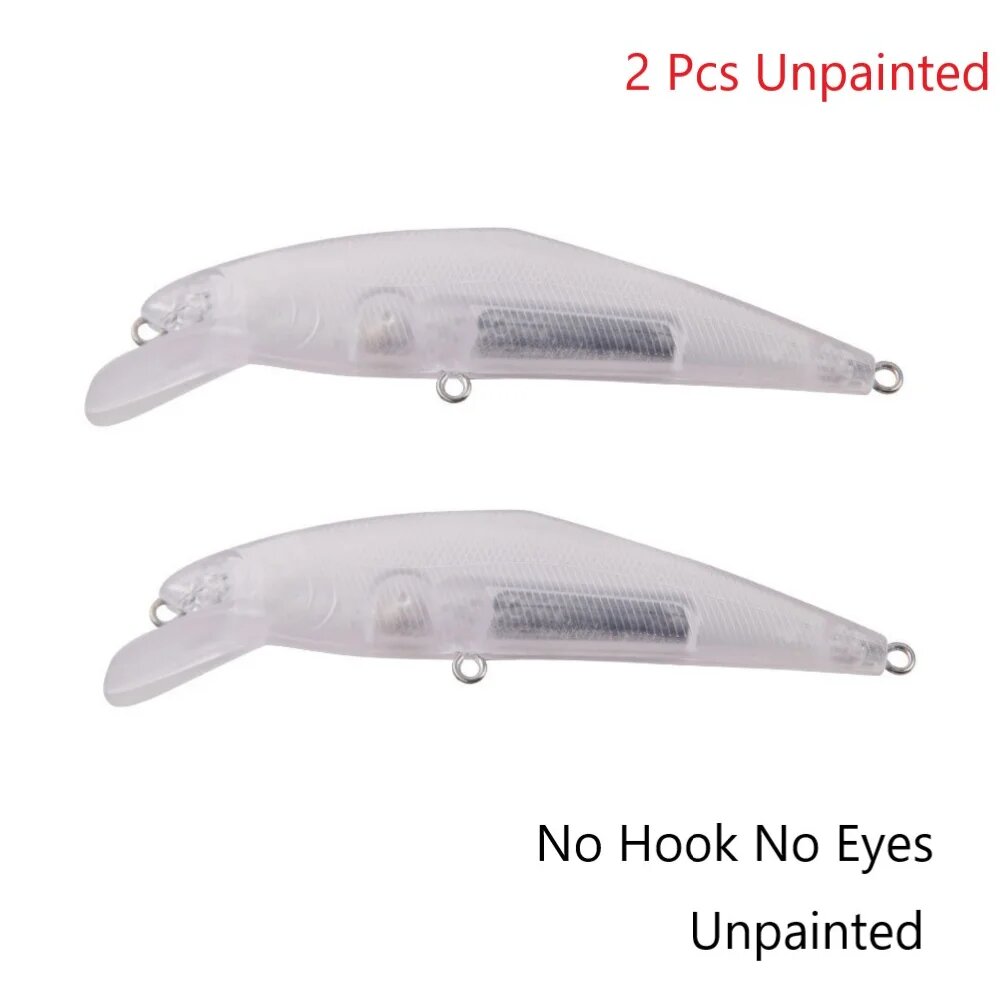 Heavy Sinking Minnow Smith D-contact Jerkbait 72mm-9.5g, 2pcs unpainted