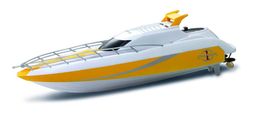 RC лодка высокоскоростная гоночная лодка крейсер электрический беспроводный корабль дистанционного управления умным дистанционным управлением ловушка лодка игрушка RC лодка (желтый)