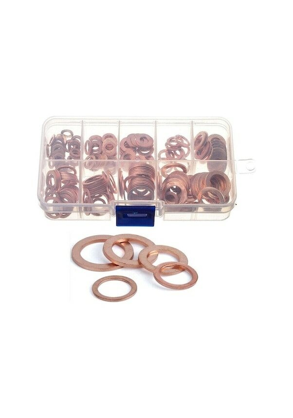 200 штук медный уплотнительный прокладка медная плоская прокладка сальник плоская прокладка золотистый цвет