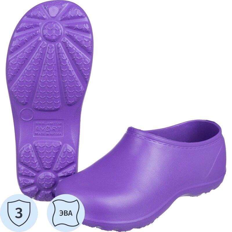 Галоши Лаура женские цв. фиолетовый ЭВА р.40