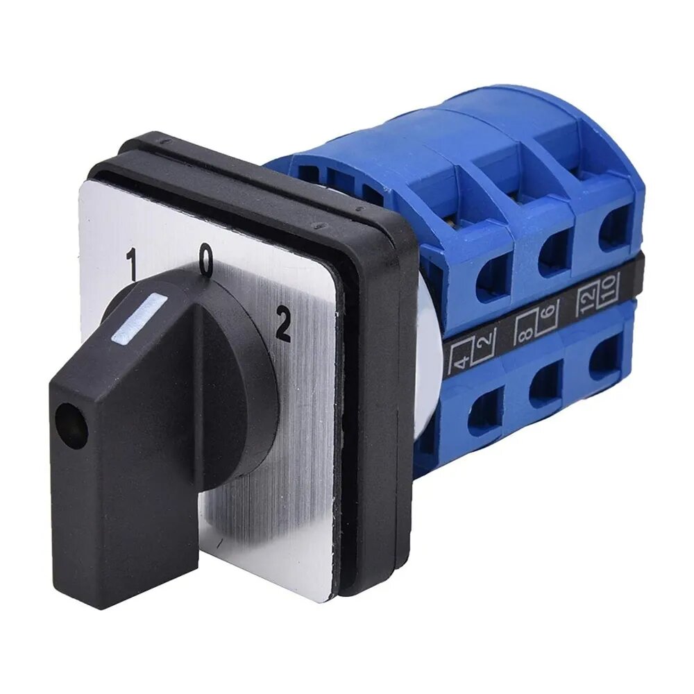 OZ-NBYS Поворотный переключатель 690 В 25 А 1-0-2 3-позиционный трехфазный переключатель панельный инструмент