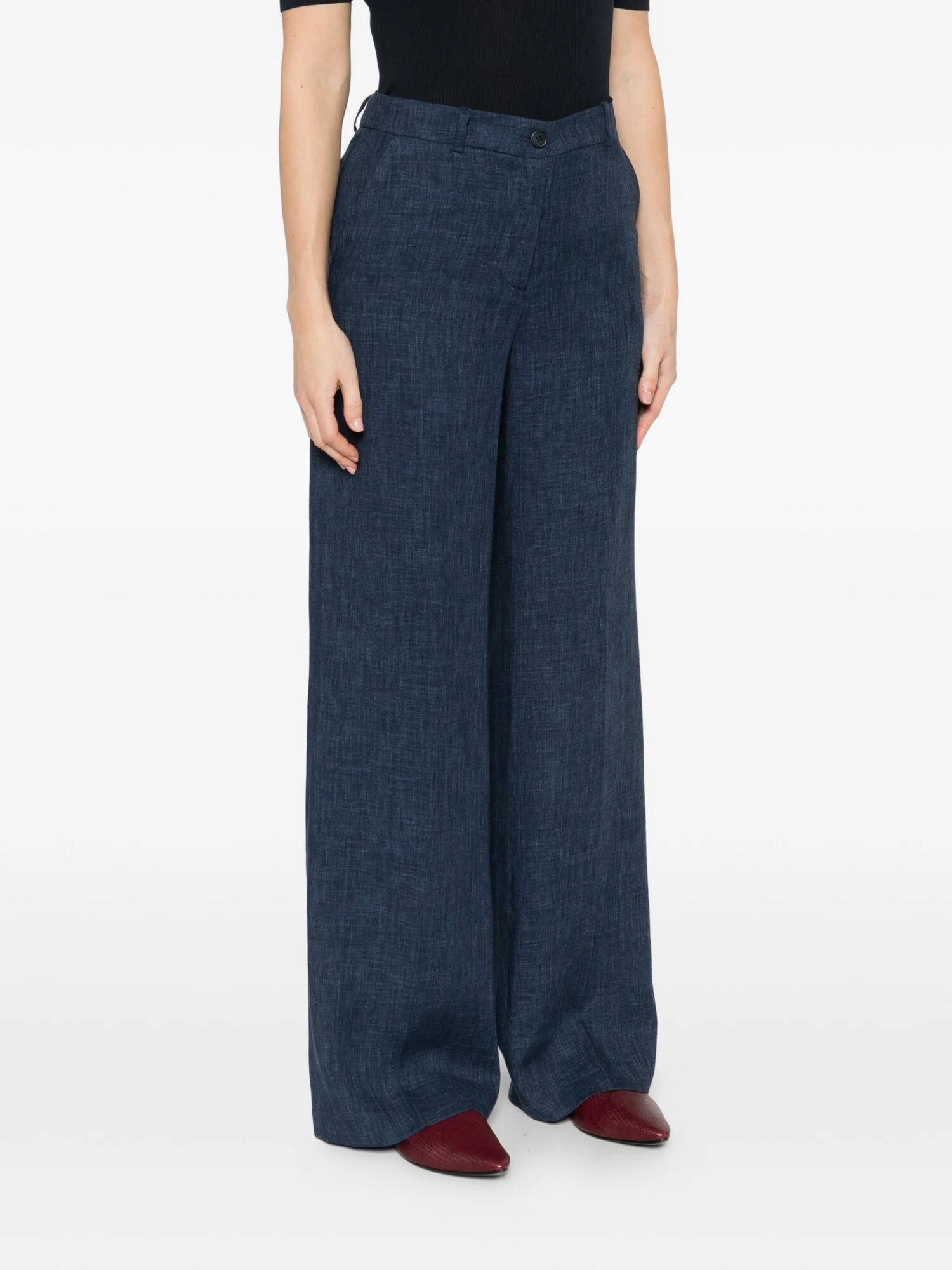 Брюки P.A.R.O.S.H. Button trousers, размер S, синий — фото 1