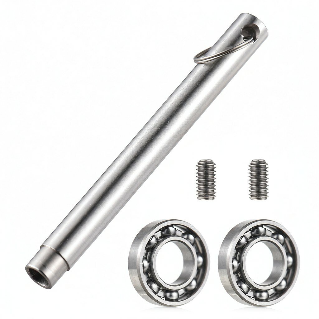 Замена для йо-йо 2 шт. подшипники 8-шариковые отзывчивые с короткими осями и инструментом для снятия подшипника, материал нержавеющая сталь, инструмент 68*6.9мм, подшипник 6.35*12.7*3.17мм, ось M4*8мм