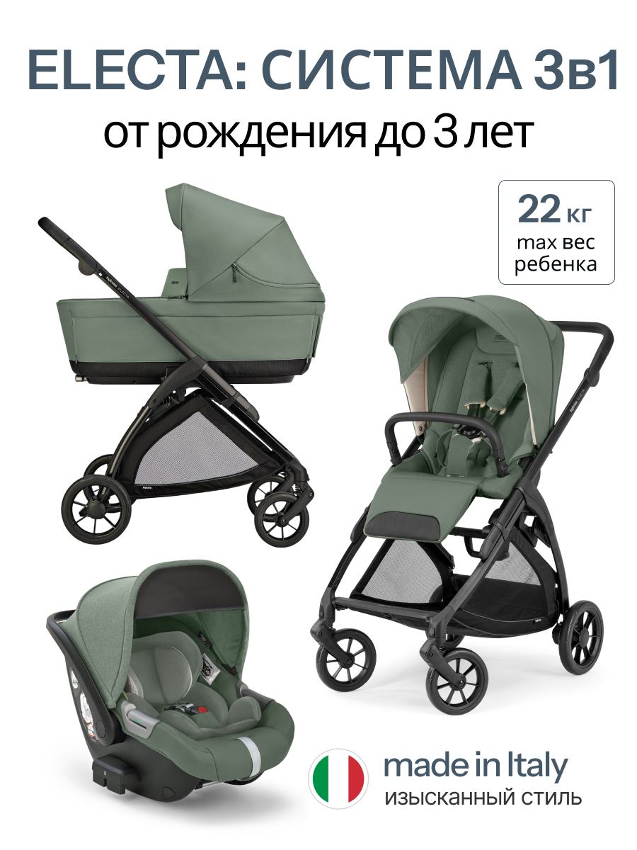 Коляска 3 в 1 Inglesina Electa Murray Green