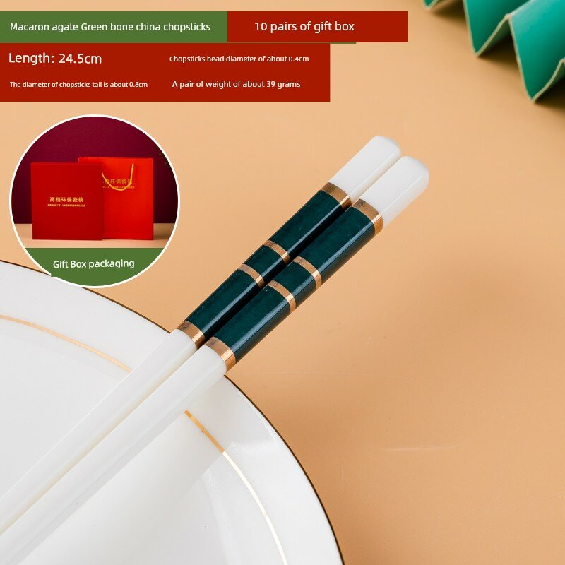 Бытовые керамические палочки для еды нескользящие, влагостойкие и устойчивые к плесени, высококачественные китайские
