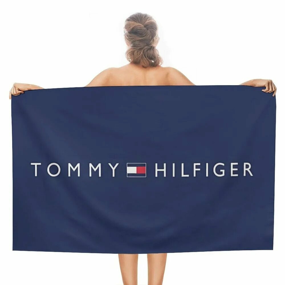 Tommy Hilfiger Полотенце для ванной, Лавсан, 80x130 см, разноцветный, 1 шт.